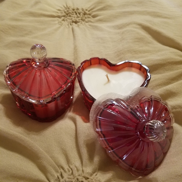 Target | Accents | New Heart Shaped Glass Candle Holders Wcandles ...